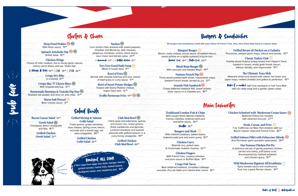 Duke of Kent | Restaurants Midtown Toronto